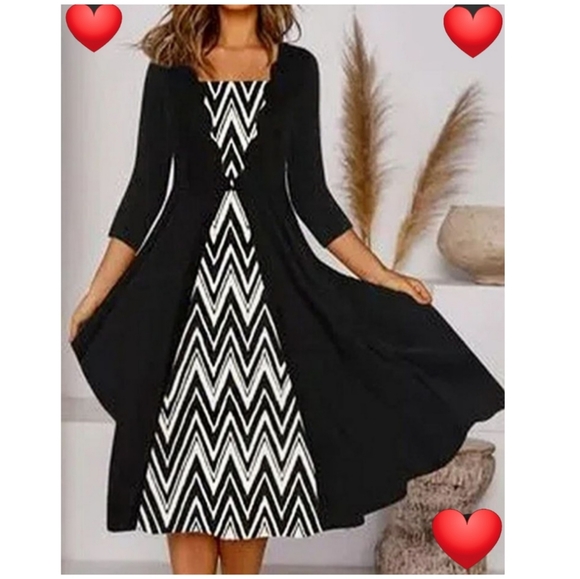 Dresses | Nwt Fit And Flare Flowy Aline Dress | Poshmark